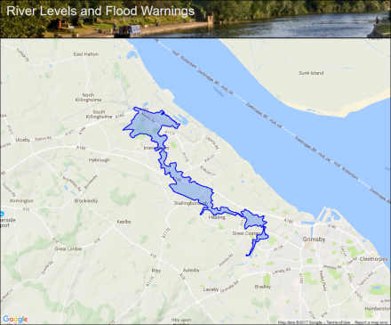 Area at risk from the furthest extent of tidal flooding from South ...