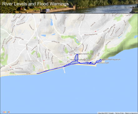 Coastal areas of Hastings seafront :: Flood alerts and warnings :: the ...