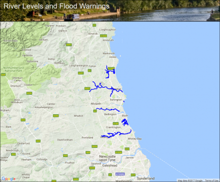 Coastal rivers in South Northumberland :: Flood alerts and warnings ...
