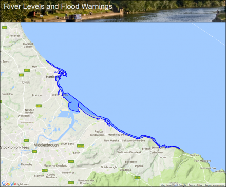 Hartlepool to Cowbar :: Flood alerts and warnings :: the UK River ...