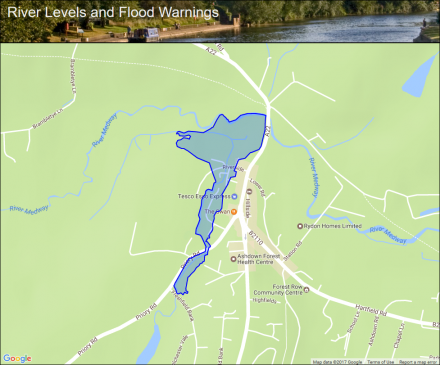 Kidbrooke Stream at Forest Row :: Flood alerts and warnings :: the UK ...