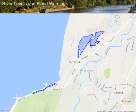 Lancashire coastline at Hest Bank, around Marine Drive, Coastal Road ...