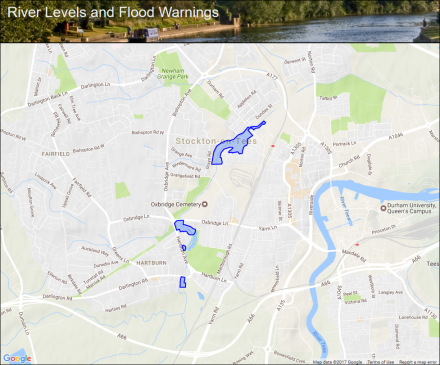 Lustrum Beck at Newtown Riverside and Hartburn Avenue, Stockton-on-Tees ...