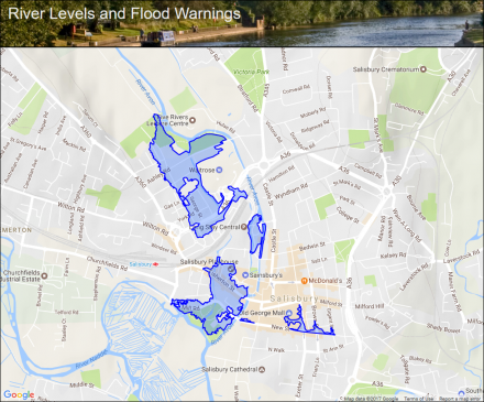 Middle Avon at St Pauls and City Centre, Salisbury :: Flood alerts and ...