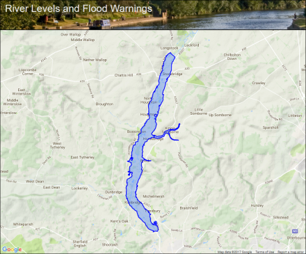 Middle Test :: Flood alerts and warnings :: the UK River Levels Website