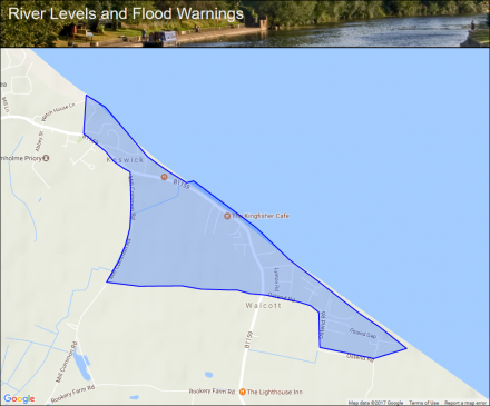 The Norfolk coast from Bacton to Ostend, including Walcott :: Flood ...