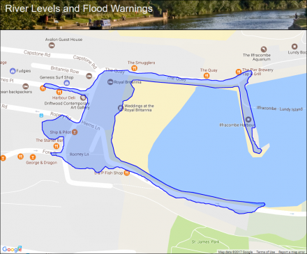 North Devon coast at Ilfracombe :: Flood alerts and warnings :: the UK ...