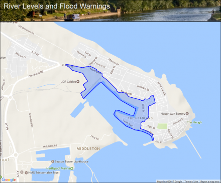 North Sea coast at Victoria Harbour, Hartlepool :: Flood alerts and ...