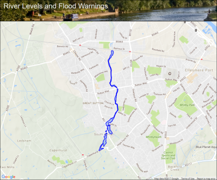 Rivacre Brook at Great Sutton :: Flood alerts and warnings :: the UK ...