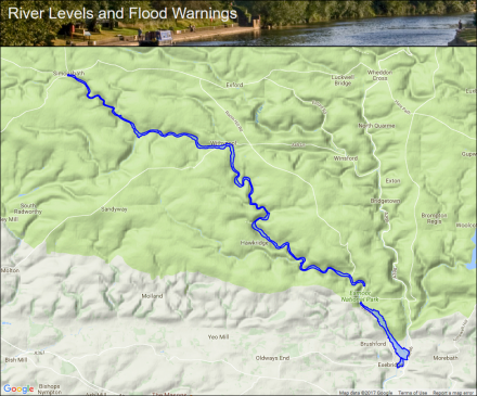 River Barle from Simonsbath to Brushford, including Withypool :: Flood ...