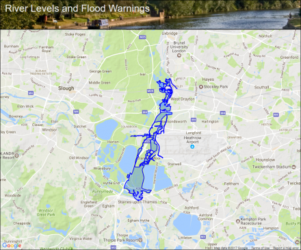 River Colne and Frays River at West Drayton and Stanwell Moor :: Flood ...