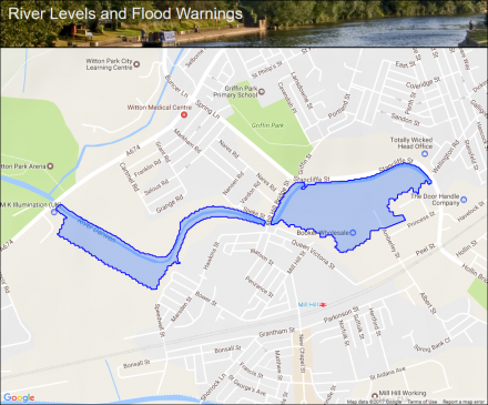 River Darwen at Ewood and Waterfall in Blackburn :: Flood alerts and ...