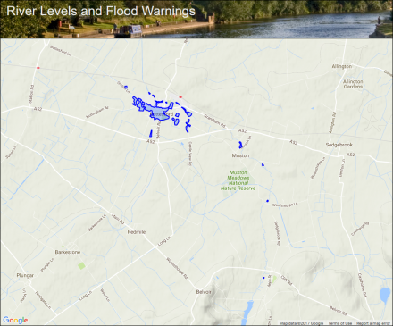 River Devon at Bottesford, Easthorpe, Muston and Woolsthorpe :: Flood ...