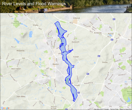 River Erewash at Ilkeston :: Flood alerts and warnings :: the UK River ...