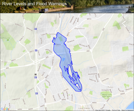 River Erewash at Sandiacre :: Flood alerts and warnings :: the UK River ...