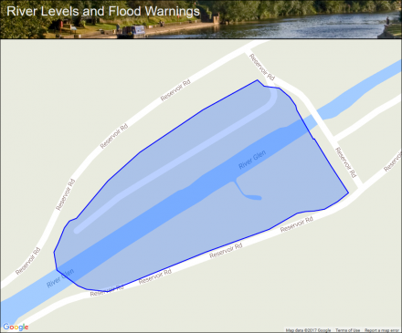River Glen at Surfleet Reservoir during high tide periods :: Flood ...