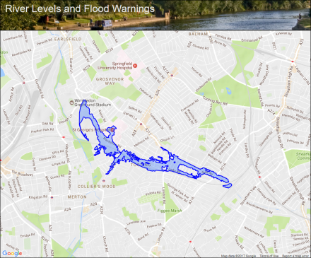 River Graveney at Tooting and Colliers Wood :: Flood alerts and ...