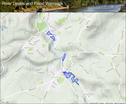 River Holme at Armitage Bridge :: Flood alerts and warnings :: the UK ...