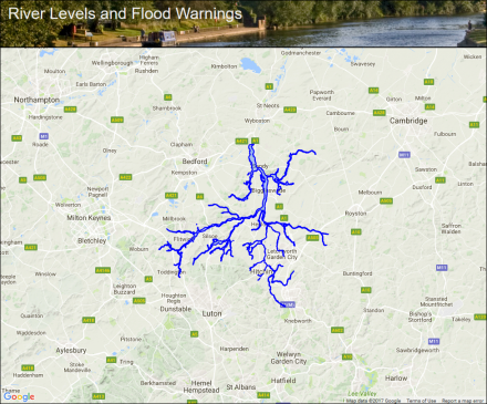 River Ivel in Hertfordshire and Central Bedfordshire :: Flood alerts ...