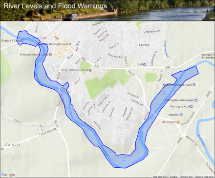 River Nidd at Knaresborough :: Flood alerts and warnings :: the UK ...