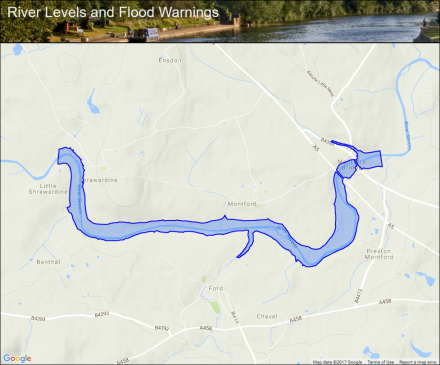 River Severn at Shrawardine, Montford Bridge and Mytton :: Flood alerts ...