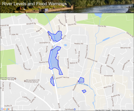 River Sowe at Manor House, Coventry :: Flood alerts and warnings :: the ...