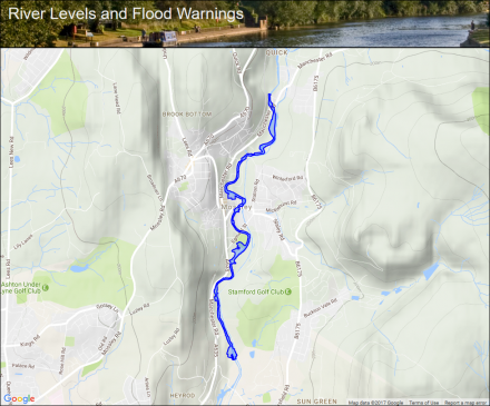 River Tame at Mossley, Woodend and Waggon Road :: Flood alerts and ...