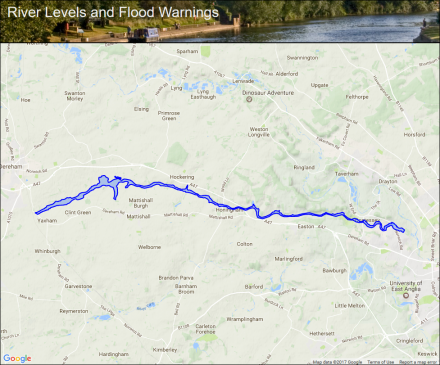 The River Tud from East Dereham to New Costessey :: Flood alerts and ...