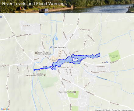 River Waring in Horncastle :: Flood alerts and warnings :: the UK River ...
