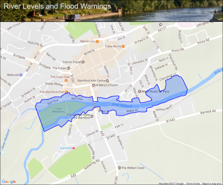 River Welland in Stamford :: Flood alerts and warnings :: the UK River ...