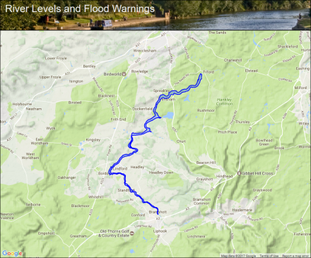 River Wey at Passfield Mill Business Park, Standford, Frensham and ...
