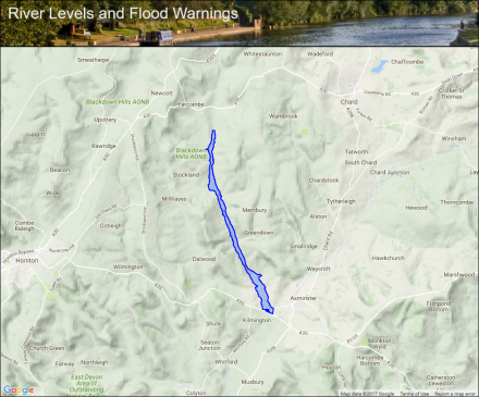 River Yarty from Yarcombe to Axminster :: Flood alerts and warnings ...