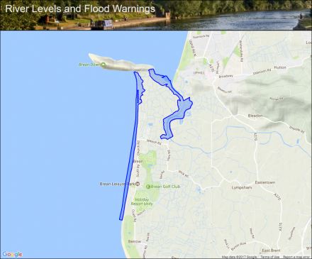 Somerset coast at Brean, Brean Down Cove area :: Flood alerts and ...