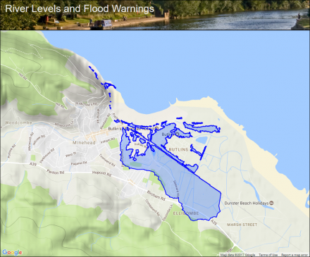 Somerset coast at Minehead, Marsh Common and Seaward Way areas :: Flood ...