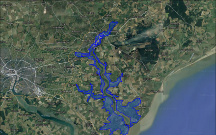 The tidal Deben estuary :: Flood alerts and warnings :: the UK River ...