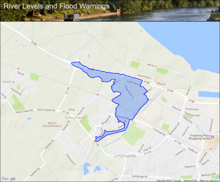 Tidal flooding in The Willows and Great Coates areas of Grimsby ...