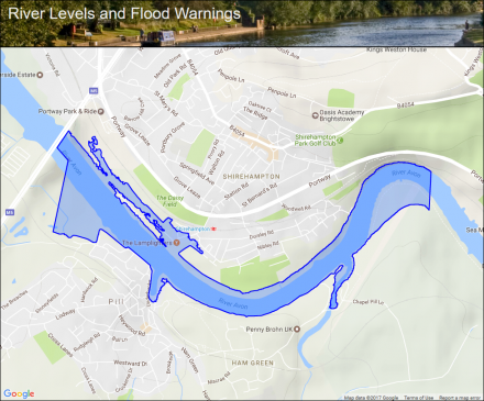 Tidal River Avon at Pill and Shirehampton, Watch House Road and Station ...