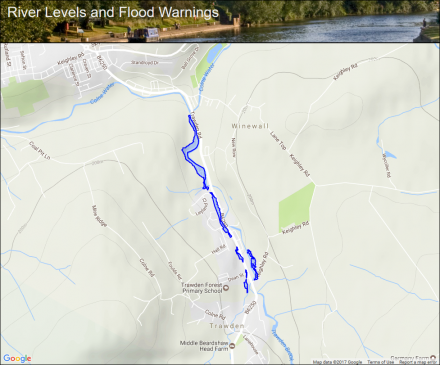 Trawden Brook at Trawden, between Lachman Road and the library :: Flood ...