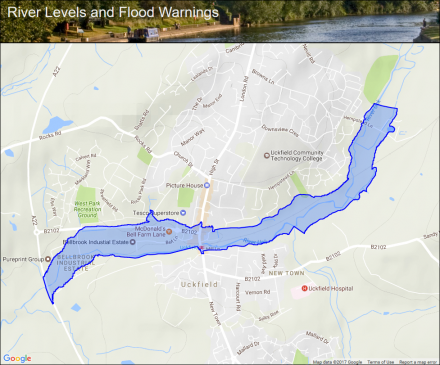 Uckfield :: Flood alerts and warnings :: the UK River Levels Website