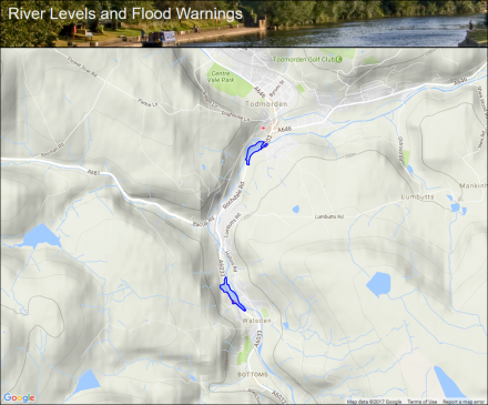 Walsden Water at Walsden :: Flood alerts and warnings :: the UK River ...