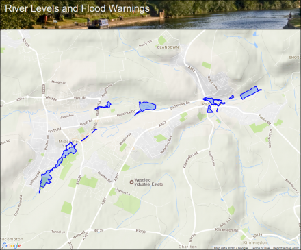 Wellow Brook and River Somer at Midsomer Norton and Radstock, Riverside ...
